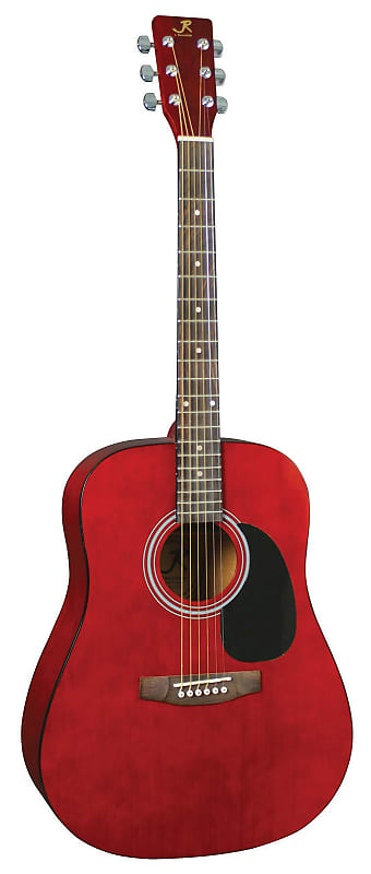 J. Reynolds - Trans Red Dreadnought Acoustic Guitar! JR65TRD | Reverb