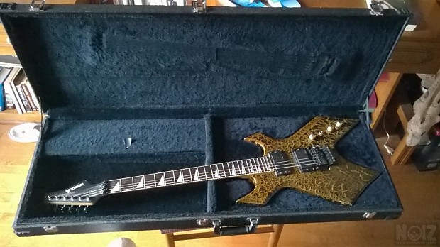 Samick/bc rich Warlock( 1989-1990) Gold crackle | Reverb