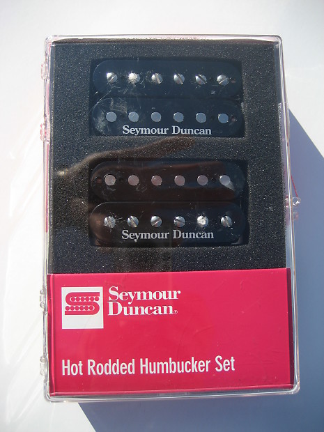 Seymour Duncan Hot Rodded Humbucker Set Black Factory Sealed | Reverb