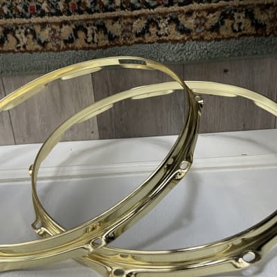 Doc Sweeney Drums BRASS TRIPLE FLANGE SNARE HOOPS 2022 - | Reverb