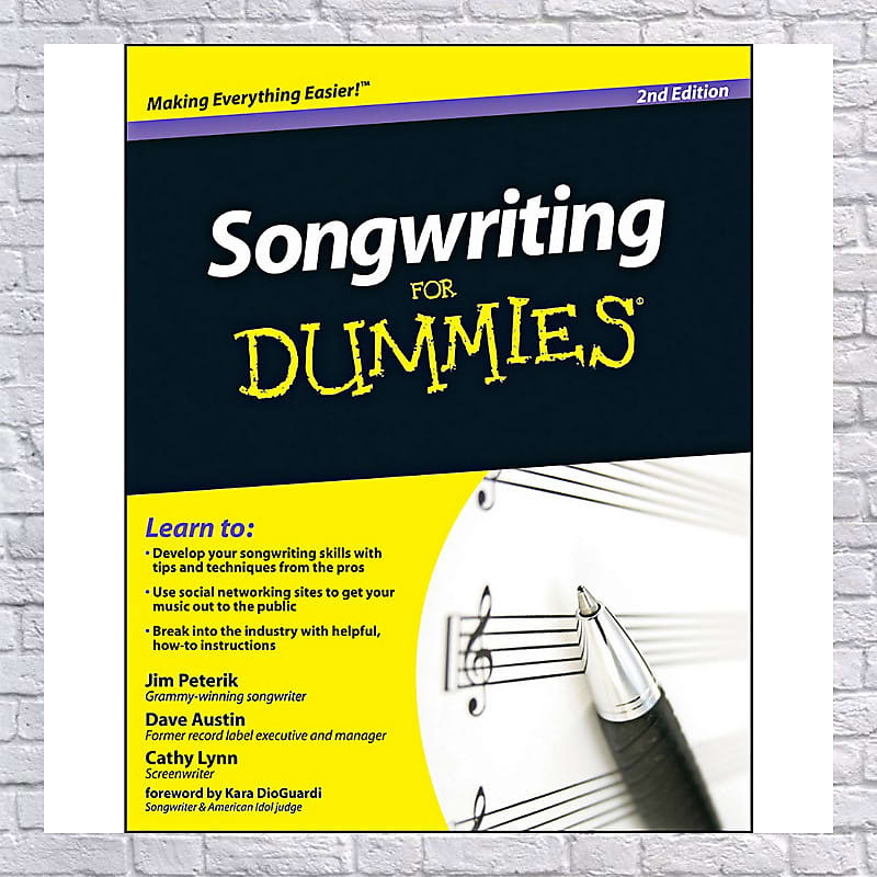 Songwriting for Dummies - (For Dummies) 2 Edition by Dave | Reverb