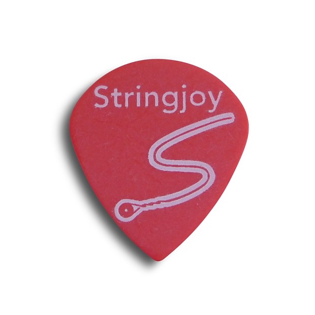 Stringjoy .50mm Bright Red Jazz Picks - 10 pack | Reverb