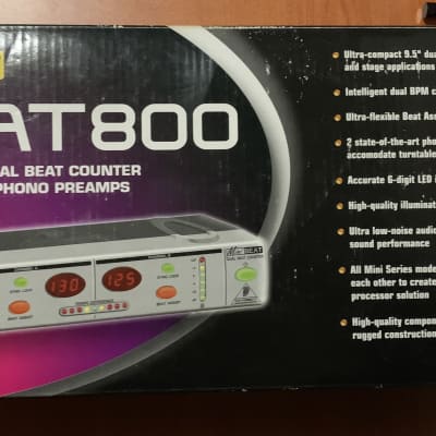 Behringer Beat 800 beat counter phono preamp 2000s Silver | Reverb