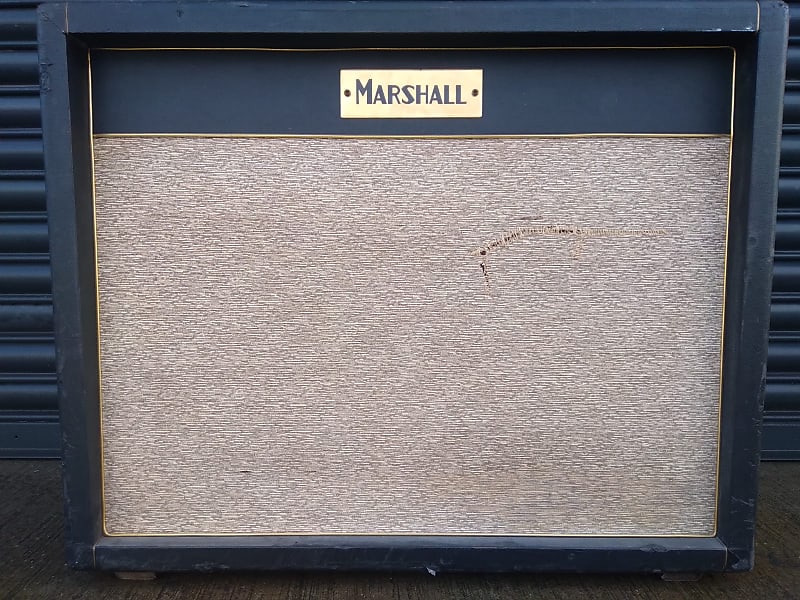 Marshall Block Logo 2+12 Speaker cabinet , G12 Alnicos 1965 - | Reverb