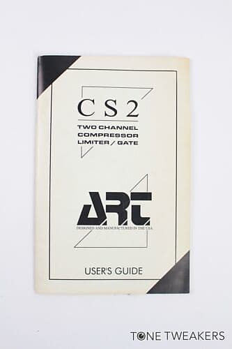 ART CS2 USERS GUIDE Compressor Limited Gate manual VINTAGE | Reverb
