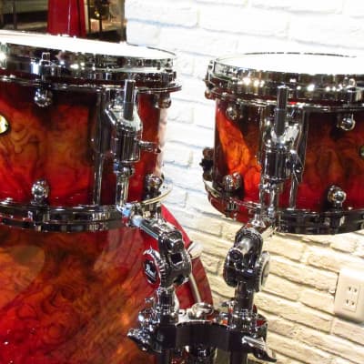 Pearl Masterworks SUPREME 4PC Drum Set 22" 10" 12" 16" Red | Reverb