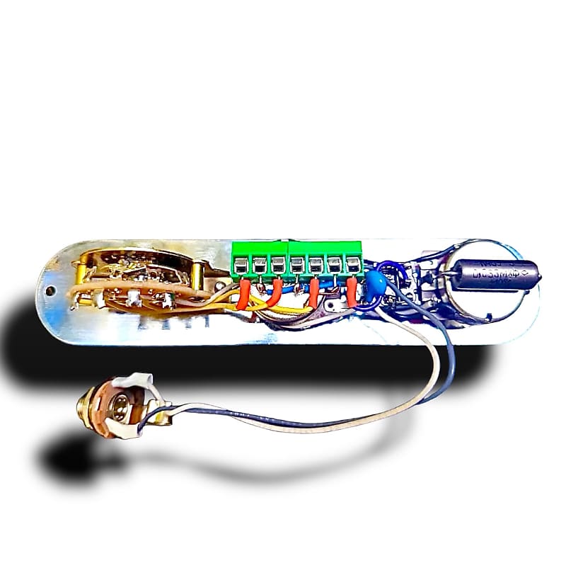 Fender Tele HSS Solderless Control Plate 5 way Mini toggle | Reverb