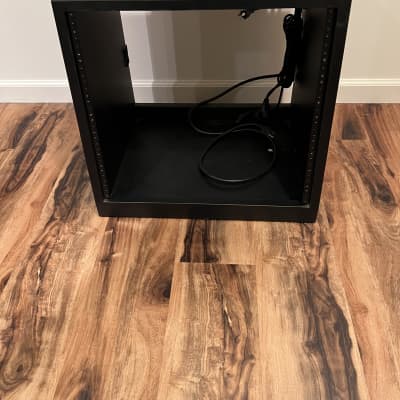 Custom built 10 space slanted studio rack 2000s - Black | Reverb