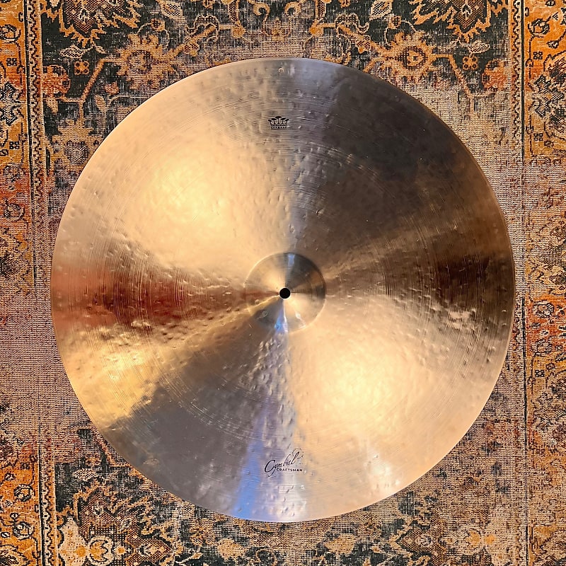 VIDEO! UNIQUE Cymbal Craftsman Custom 22" Papery Sweet Satin | Reverb