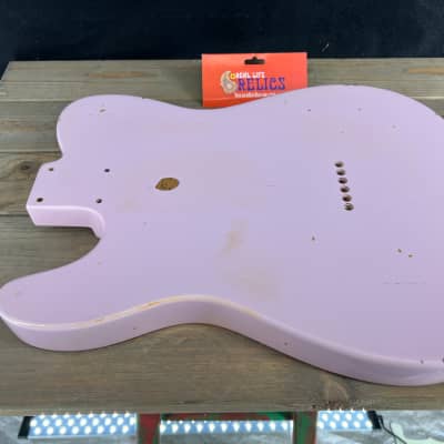 Real Life Relics Nitro Tele® Telecaster® Body Aged Shell Pink | Reverb