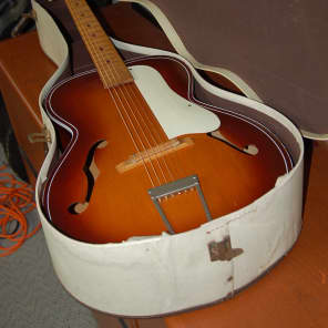 Kay Model K-34 Archtop Auditorium Original White Case 1952 | Reverb