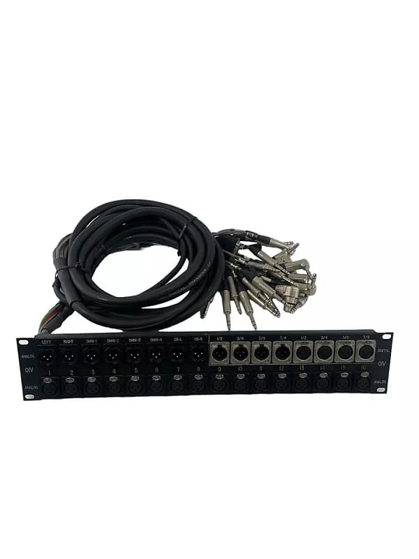 2U RACK CASE AUDIO PANEL 24 CHANNEL NEUTRIK XLR M XLR F NP3X | Reverb