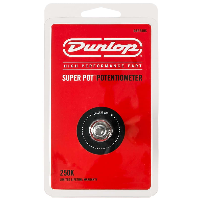 Dunlop DSP250S Super Pot 250K Solid Shaft Potentiometer | Reverb