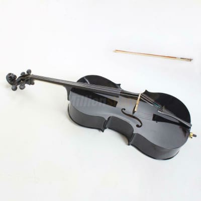 4/4 Size Professional Basswood Black Color Cello | Reverb