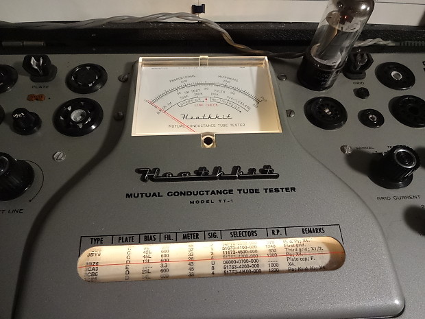 Vintage Heathkit TT-1A Tube Tester Checker Radio amp repair | Reverb