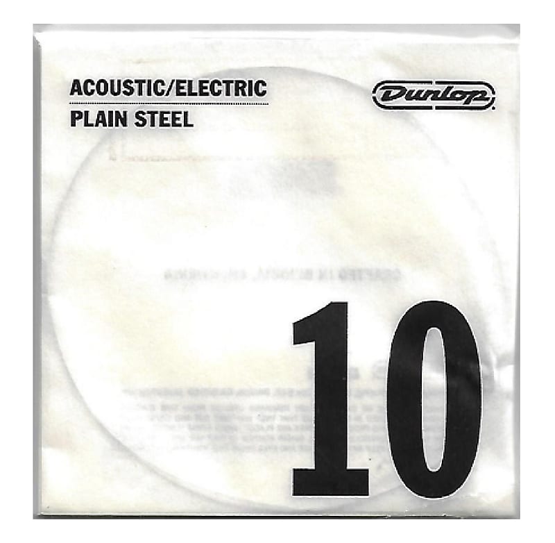 Dunlop DPS10 Single Replacement String .010 Gauge Plain Steel | Reverb
