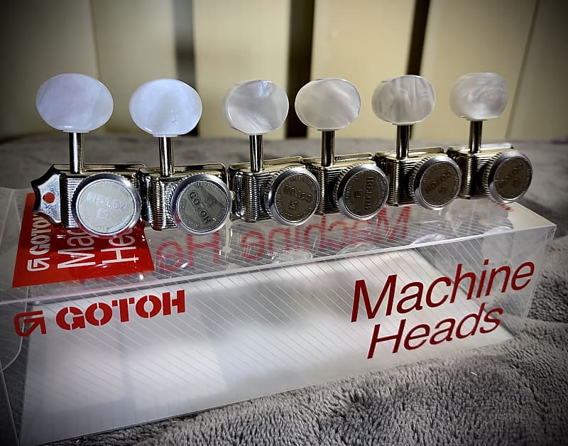 Gotoh SD91 MGT Locking tuners Pearl Buttons with bonus of | Reverb