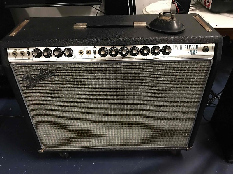 1968 Fender Twin Reverb Silverface 15" Blackface circuit | Reverb