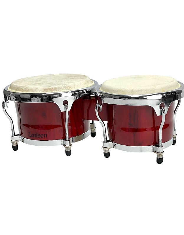 Zension 8" and 9" BONGO DRUMS - Latin Percussion Bongos Set | Reverb