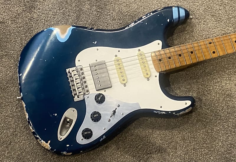 MJT VTS Strat - Teal Blue Relic | Reverb