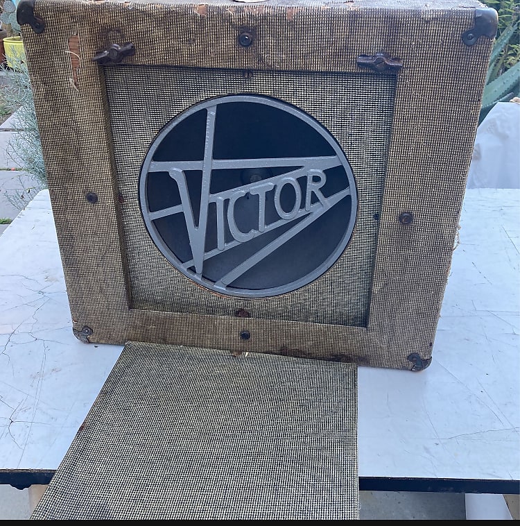 Victor Projector Cabinet 1940's - Tweed | Reverb