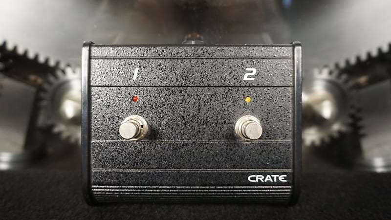 Crate Metal Black Dual 2-Button Latching Footswitch Guitar | Reverb