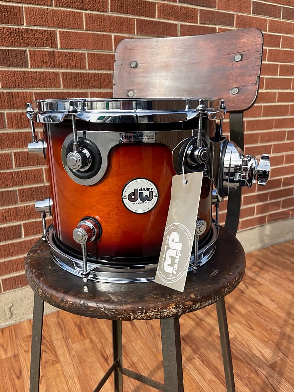 DW Design Series 8x10 Tom Drum Tobacco Burst Drum Workshop | Reverb