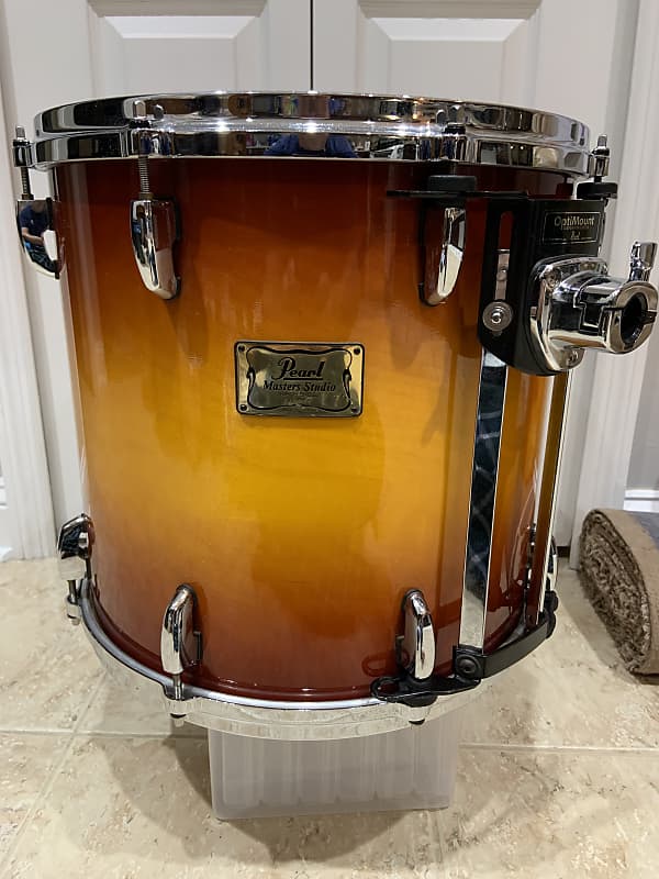 Pearl Masters Studio BRX 15" x 14" Tom-Tom - Vintage Sunburst | Reverb