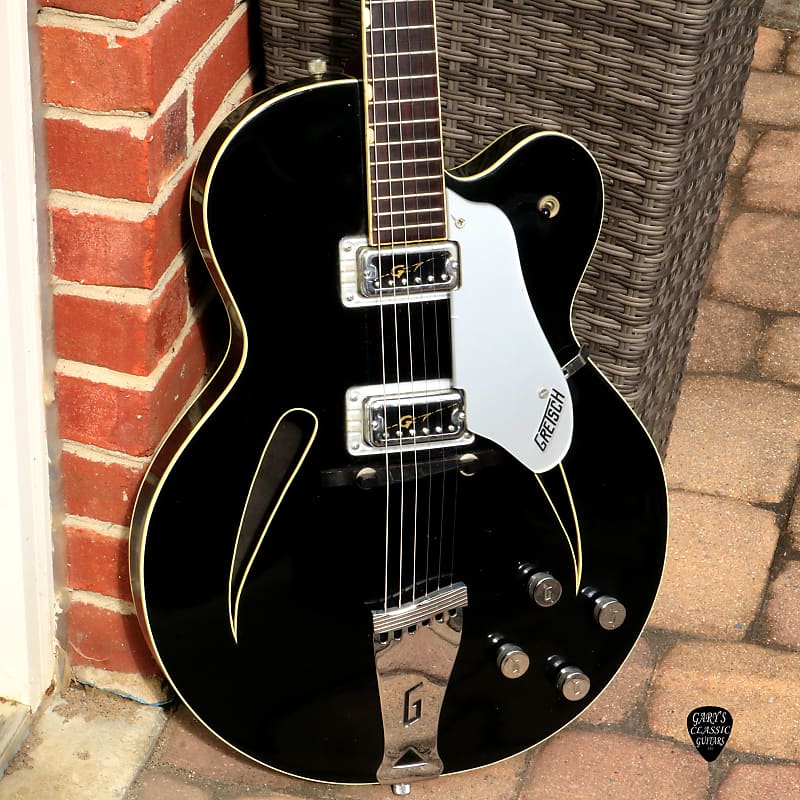 1965 Gretsch 6117 "Cat's Eye" Black | Reverb