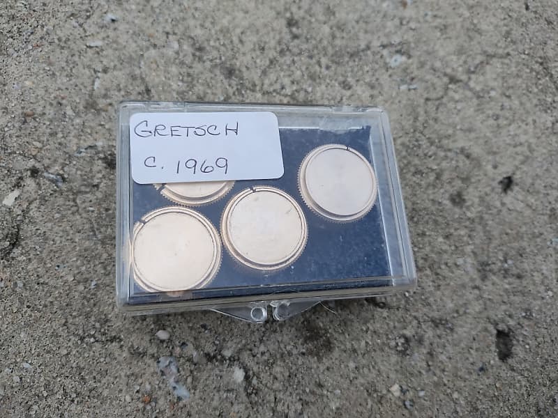 Vintage 1960's Gretsch Gold Tone Knobs - Set of 4 - Original | Reverb