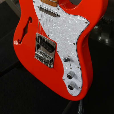 Leo Jaymz Thinline Telecaster - Red Electric Guitar | Reverb