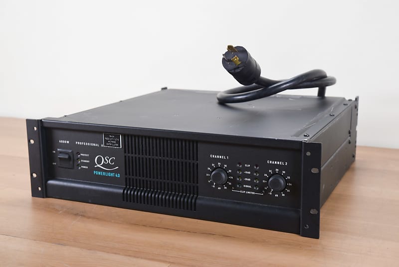 QSC PowerLight 4.0 2-channel Power Amplifier (church owned) | Reverb