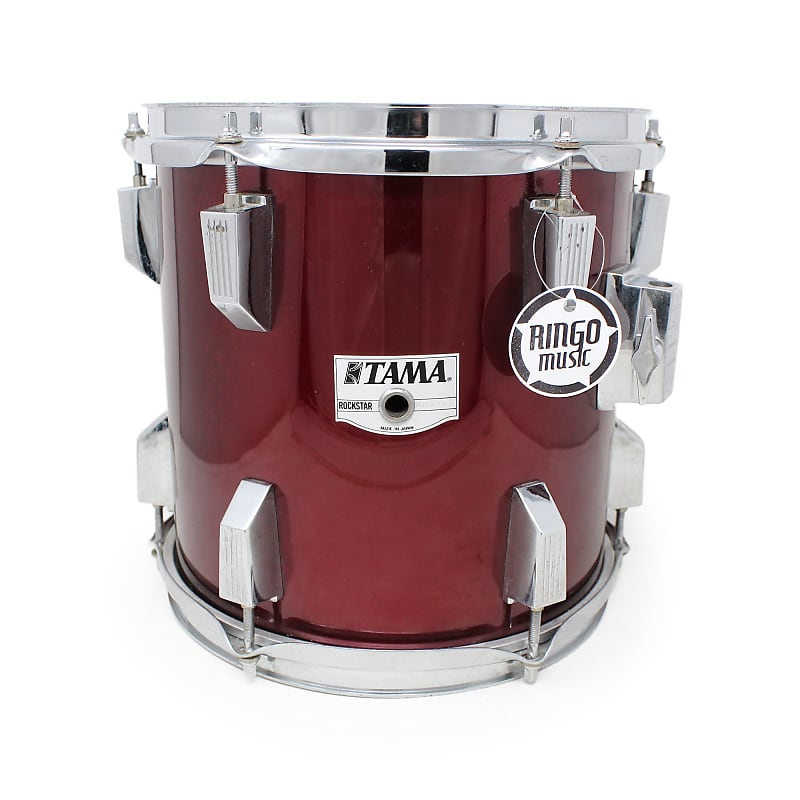 Tama Rockstar Tom 10x10" Wine Red Made in Japan | Reverb UK