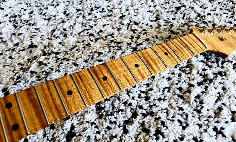 Musikraft Stratocaster Replacement Neck - 5A Quartersawn | Reverb