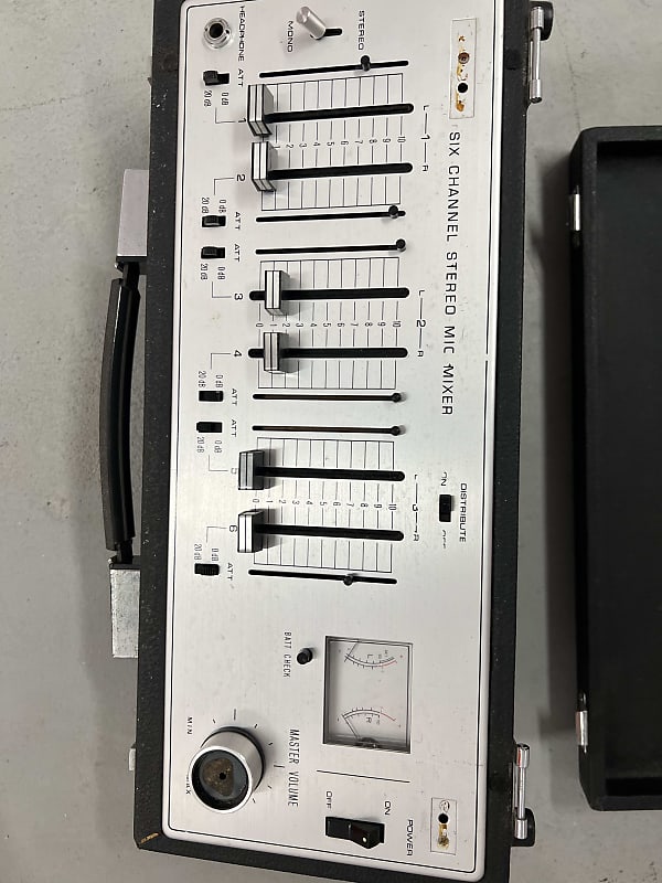 VINTAGE SONY MX-12 6 CHANNEL STEREO MICROPHONE / INSTRUMENT | Reverb