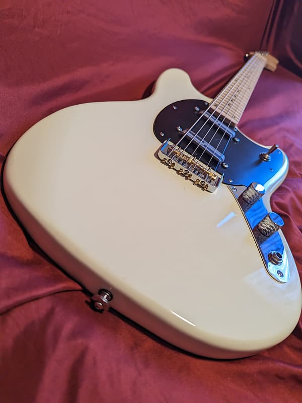Partscaster Mustang Baritone Bass VI White | Reverb