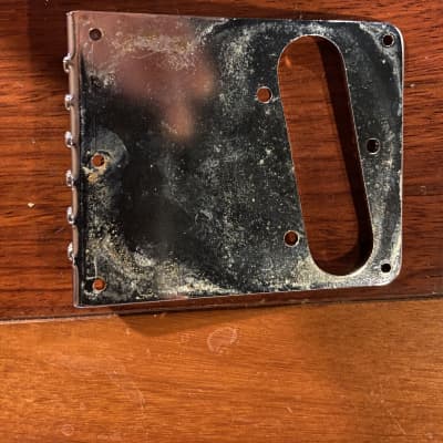 Squier Tele top load Bridge Used - Chrome | Reverb