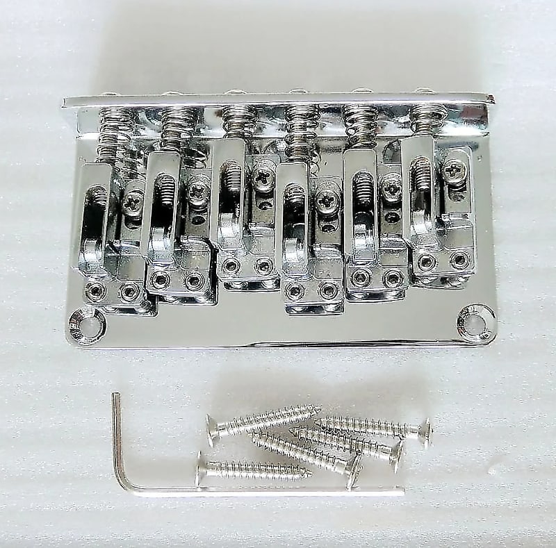 12 String ST Style Fixed Hardtail Bridge in Chrome | Reverb