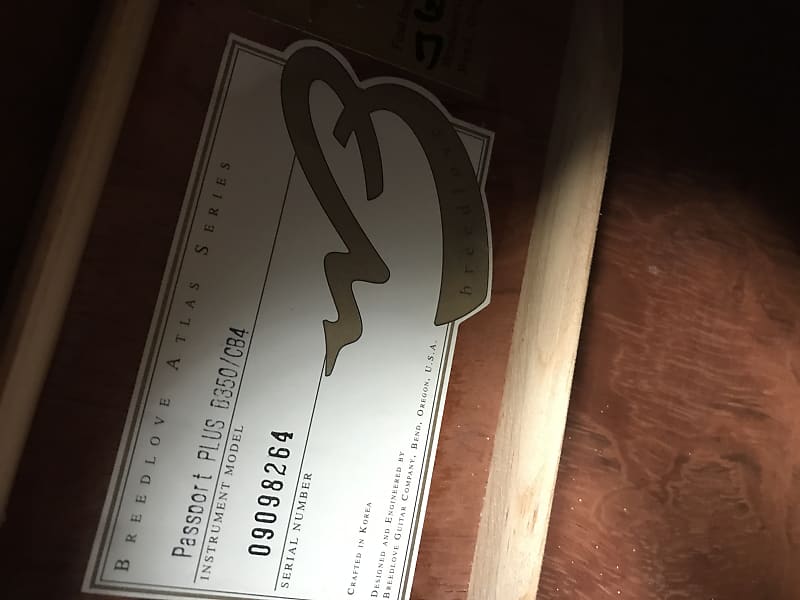 Breedlove B350/CB4 Passport Plus discontinued | Reverb