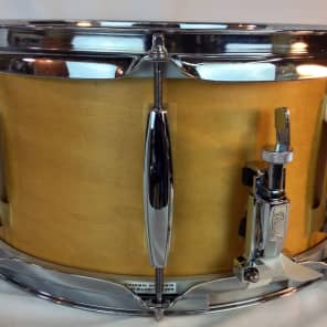 MAGSTAR 6.5x14" Custom Maple Snare Drum 1990's Satin Maple | Reverb