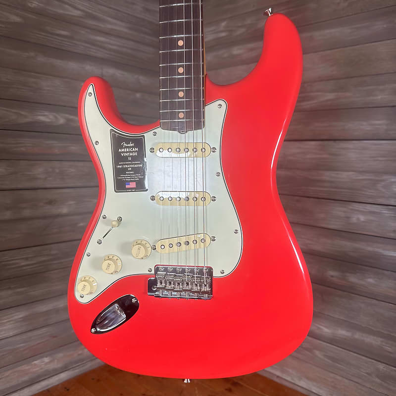 Fender American Vintage II 1961 Stratocaster Guitar - Fiesta | Reverb