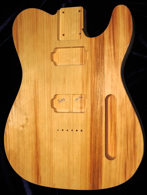 Aged Pine Telecaster Tele Body HH 4lbs7oz #3199 | Reverb