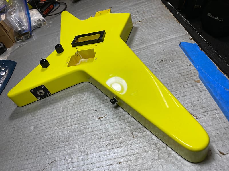 Warmoth Star Body 90s-2000s - Yellow - Left Handed | Reverb