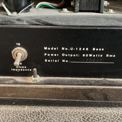 Univox 1246 Tube Bass Amp Head | Reverb
