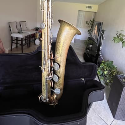 Bundy Baritone Saxophone mid 1960s - Aged Brass | Reverb