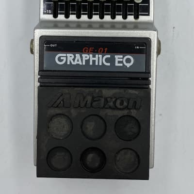 Maxon GE-01 Graphic EQ '80s Vintage MIJ Guitar Effects Pedal | Reverb