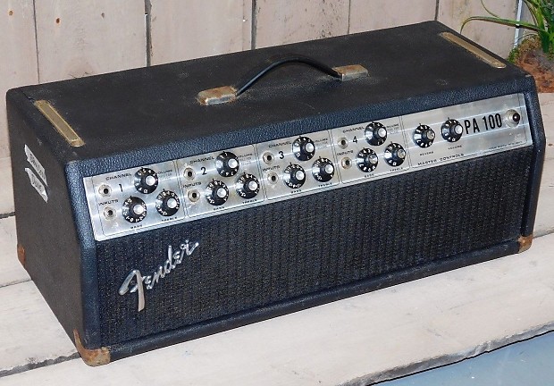 Fender PA 100 1977 Silverface ALL TUBE Guitar Head Reverb | Reverb