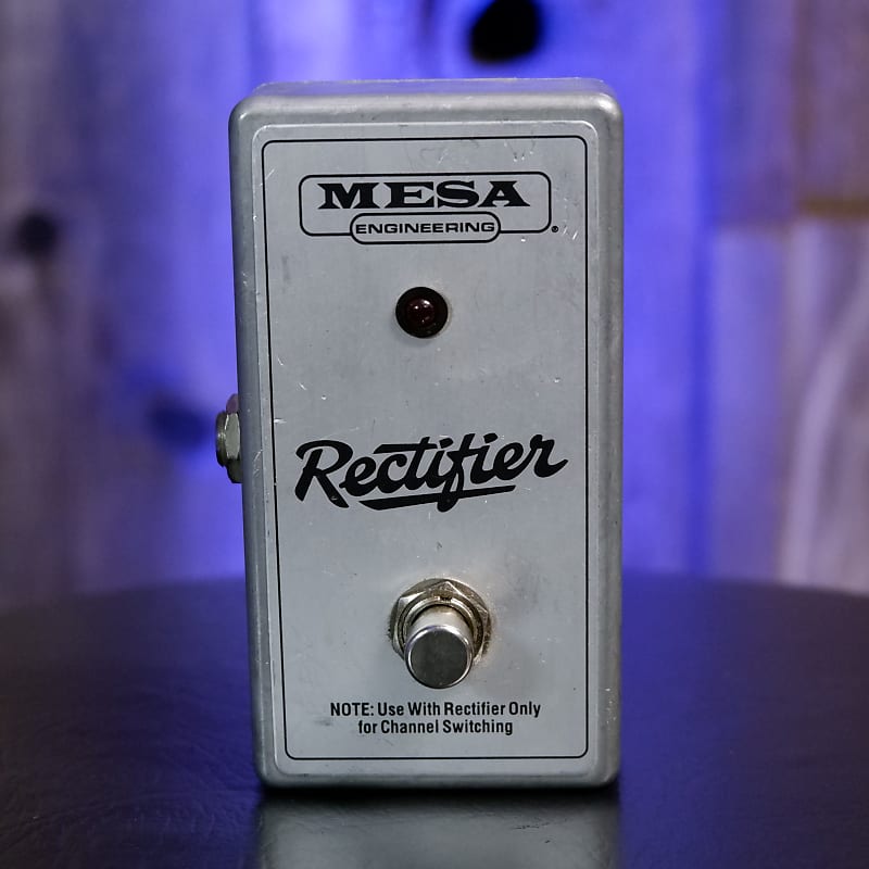 Mesa Boogie Rectifier Single-button Footswitch - Silver | Reverb