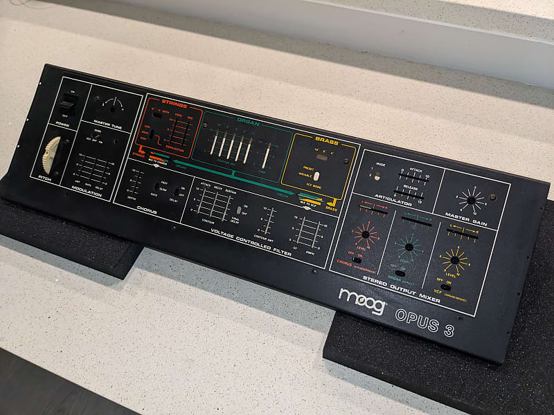 Moog Opus 3 face panel with pitch wheel (parts) | Reverb