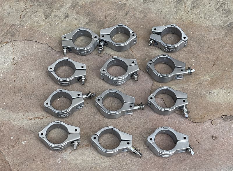 (12) Used PDP/DW Drum Rack 1.5" Hinged Memory Locks | Reverb